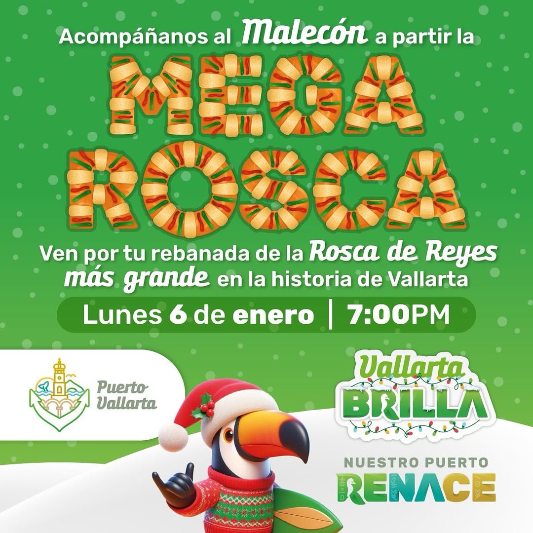 Invita Luis Munguía a partir mega Rosca de Reyes en malecón | Vive ...